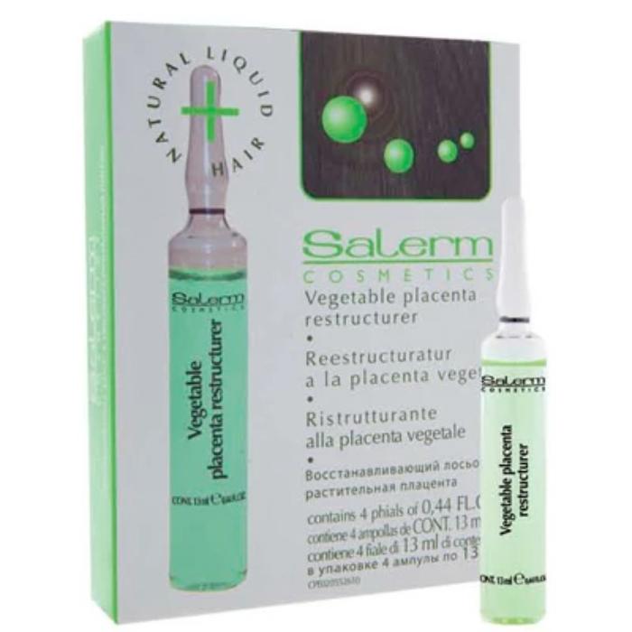 Salerm Cosmetics Vegetable Placenta Restructurer 4 Ampoules x 0.44oz ...