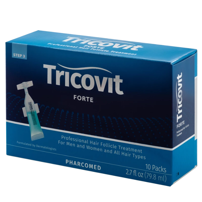 Tricovit Forte Professional Hair Follicle Treatment 10 x 2.7oz – Optima ...