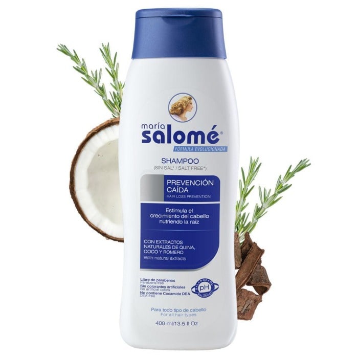 María Salomé Shampoo Salt Free Hair Loss Prevention with Natural Extra ...